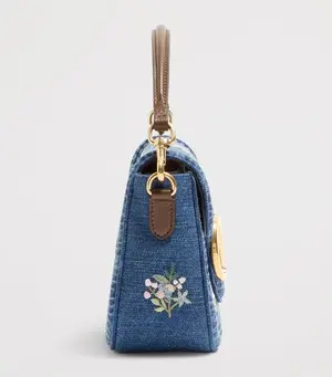 Valentino Garavani Embroidered Locò Shoulder Bag