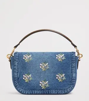 Valentino Garavani Embroidered Locò Shoulder Bag