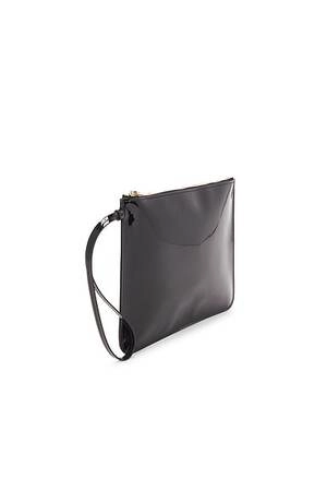 TOM FORD Patent Leather Zipped Wristlet Pouch - Black