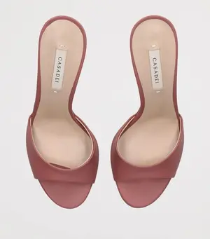 Casadei Leather Julia Mules