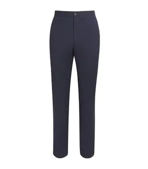 Pal Zileri Stretch Virgin Wool Half-elasticated Trousers - Blue