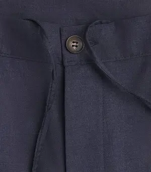 Pal Zileri Stretch Virgin Wool Half-elasticated Trousers