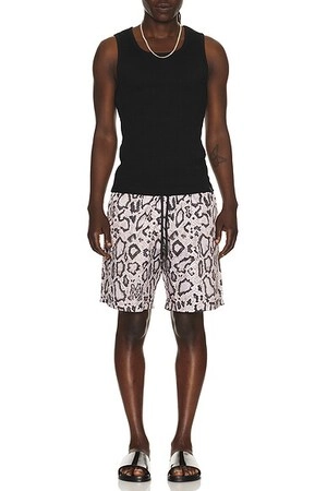 Amiri Snake Print Swim Trunks
