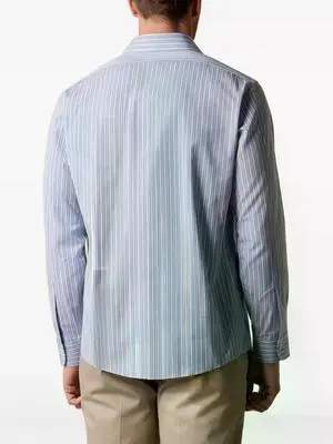 Brooks Brothers Striped Cotton Shirt - Blue