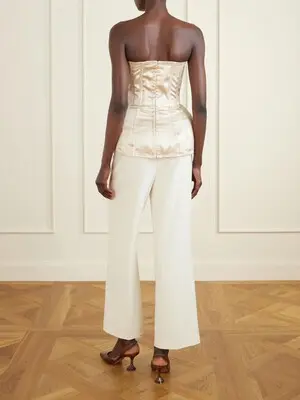 Magda Butrym Silk-satin Corset Top