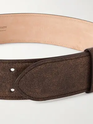 Khaite Theo Textured-leather Belt