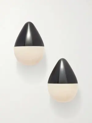 JULIETTA Opus Rhodium-plated Resin Earrings - Multi
