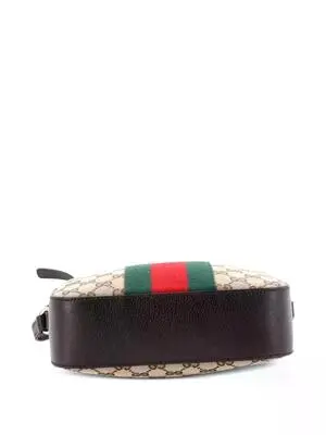 Gucci Bee Web Camera Bag Gg Canvas Crossbody Bag