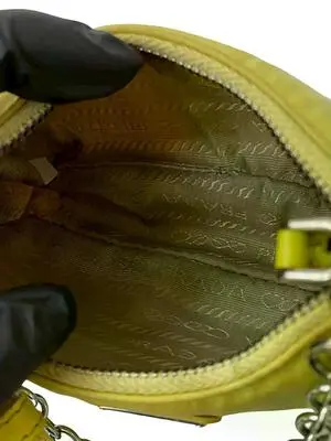 Prada Mini Tessuto Re-edition 2005 Satchel - Yellow