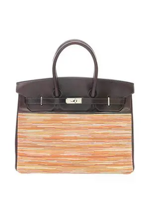 Hermès Veau Barenia And Vibrato Birkin Retourne 35 Handbag