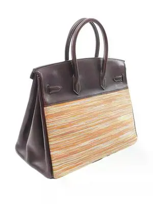 Hermès Veau Barenia And Vibrato Birkin Retourne 35 Handbag