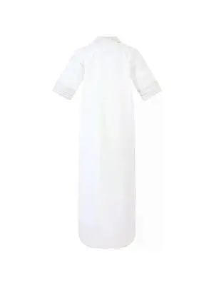 Rosie Assoulin Collared Embroidered Midi Dress