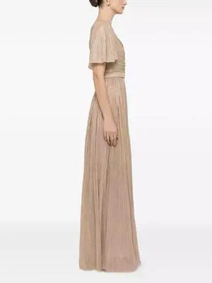 NISSA Sequin Appliqué Maxi Dress