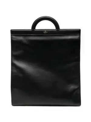 Valentino Garavani Vintage Leather Tote Bag - Black