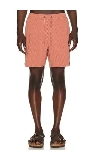 Marine Layer 6 Lined Sport & Swim Short - Red