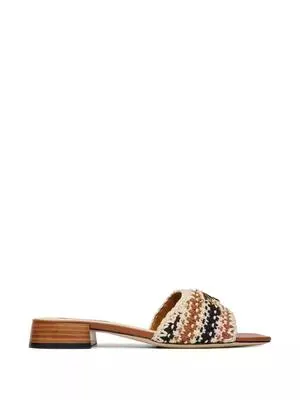 Karl Lagerfeld Petalo Ii Crochet Signia Slide - Neutrals