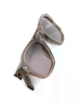 Prada Acetate Sunglasses With Iconic Metal Plaque
