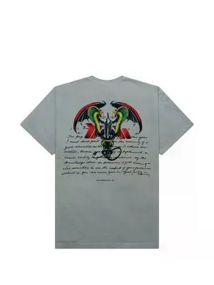 D-R-G-N Dragon-graphic T-shirt
