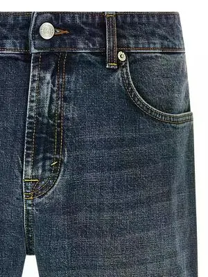 DEPARTMENT 5 Contrast Stitching Straight Leg Jeans
