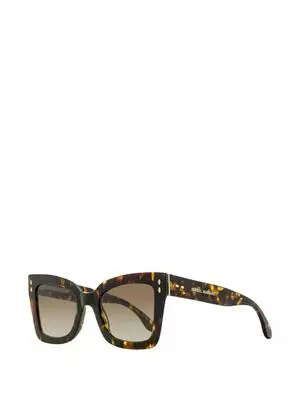 Isabel Marant Geometric-frame Sunglasses - Brown