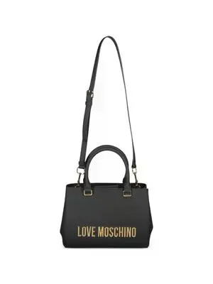 Moschino Logo Lettering Rigid Tote Bag