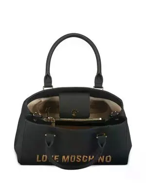 Moschino Logo Lettering Rigid Tote Bag