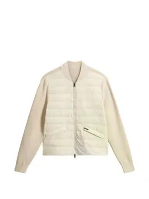 Woolrich Hybrid Bomber Jacket With Quilted Front