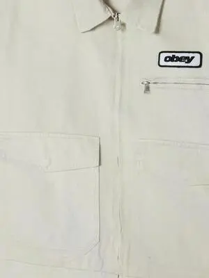Obey Walter Work Jacket With Logo Patch And Zip Fastening