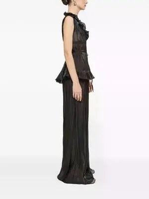 NISSA Ruffled Drawstring Trousers