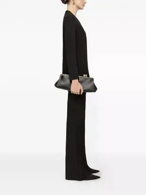 NISSA V-neck Panelled Long Sleeve Top