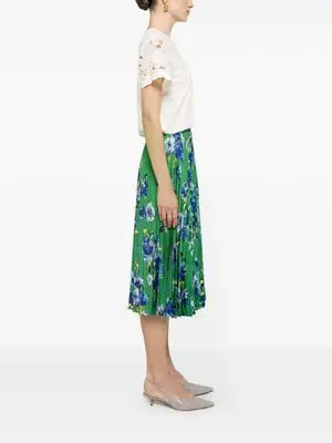 NISSA Embroidered Cotton Crew Neck T-shirt - White