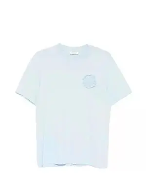 Sandro Cotton Crochet Flower T-shirt - Neutrals