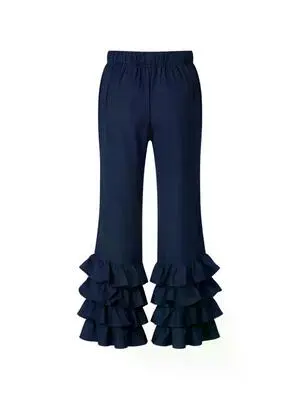 NOUVELLE SILK95FIVE Ruffled Hem Trousers