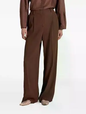 SLOWEAR Wide-leg Crêpe De Chine Trousers