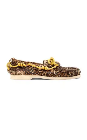 GOLDEN GOOSE Cruise Leopard Print Leather Loafers - Multi
