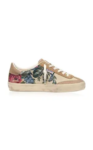 GOLDEN GOOSE Soul Star Floral Print Canvas Sneakers