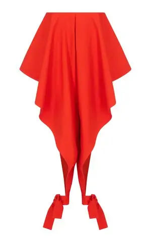 Alaïa Panelled Stretch Cotton Gabardine Trousers - Orange