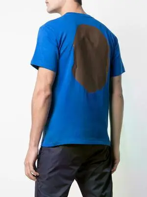 A BATHING APE Logo Print T-shirt - Blue