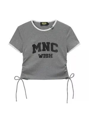 Mini Cream Logo T-shirts For Women