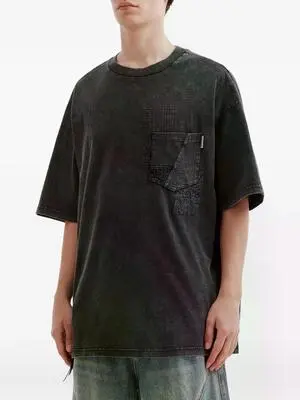 MUSIUM DIV. Patchwork-pocket T-shirt - Black