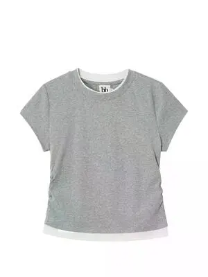 B+AB Gathered Layered T-shirt - Grey