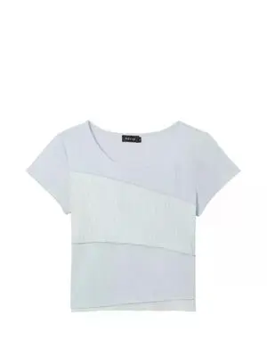 TOUT A COUP Panelled Short-sleeve T-shirt - Blue