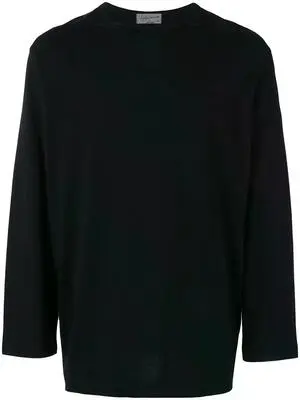 Yohji Yamamoto Logo Print Sweatshirt - Black