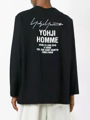 Yohji Yamamoto Logo Print Sweatshirt
