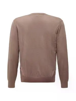 BALLANTYNE Argyle Intarsia-knit V-neck Sweater - Neutrals