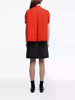 Aspesi Short Sleeve Shirt With Band Collar And Pocket