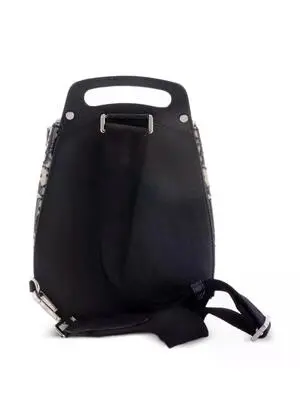 Dior Saddle Oblique Canvas Mini Backpack - Blue