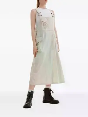 MUSIUM DIV. Buckle Pleated Midi Dress