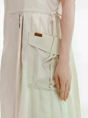 MUSIUM DIV. Buckle Pleated Midi Dress