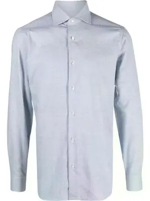 BARBA NAPOLI Checked Long-sleeve Shirt